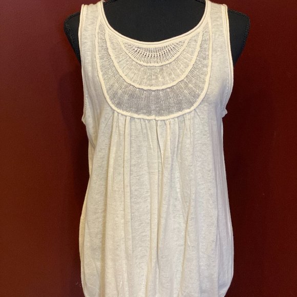 Kenar | Tops | Vintage Kenar Cream Knit Tank L | Poshmark